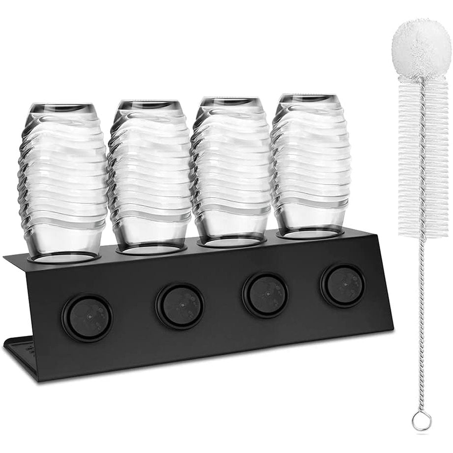 99888 - SODASTREAM Mbajtëse Shishesh për 4 Shishe, prej Çeliku Inox, m ...