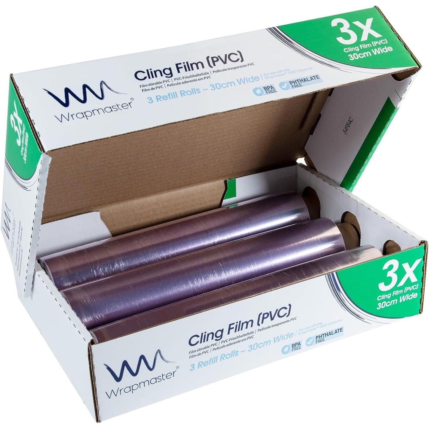 146498 - WRAPMASTER Qese Ngjitëse - Modeli 3000, Set 3 Rrotulla, Gjerë ...