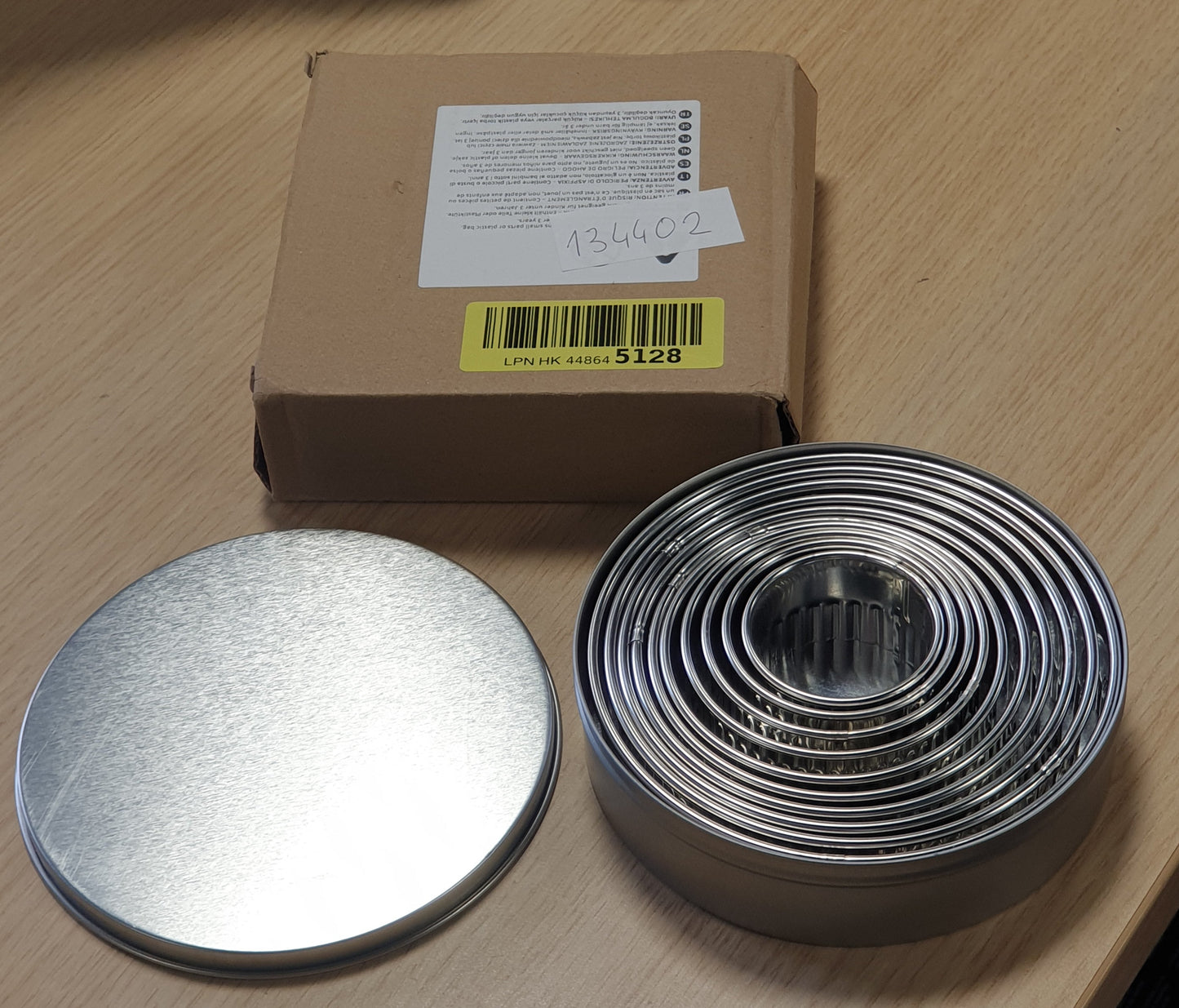 134402 - ZITFRI, Seti i prerëseve të biskotave prej çeliku inox, 12 co ...