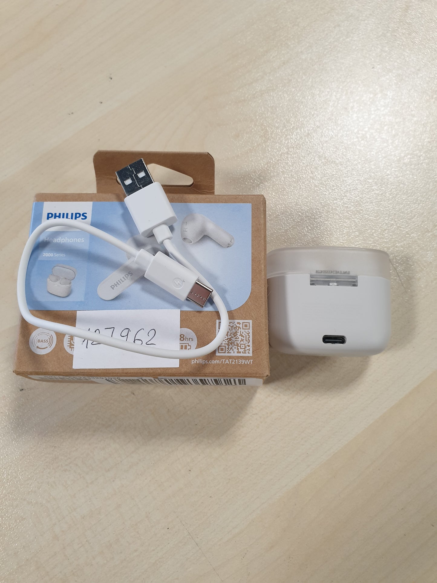 127962 - PHILIPS TAT2139WT/00 - Kufje Pa Tel me Bluetooth, Bas Dinamik ...