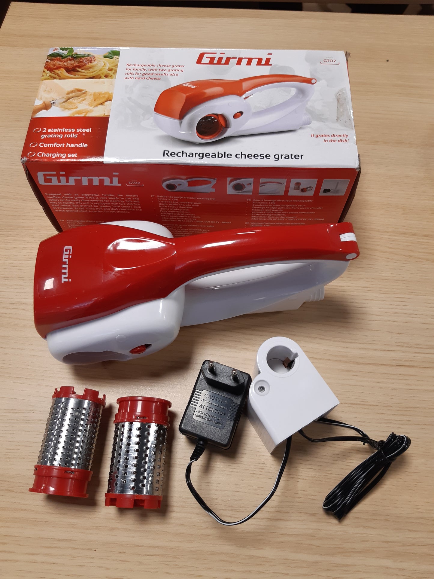 130653 - GIRMI Rende e Rikarikueshme GT02, 12W, me 2 Rula Çeliku Inox ...