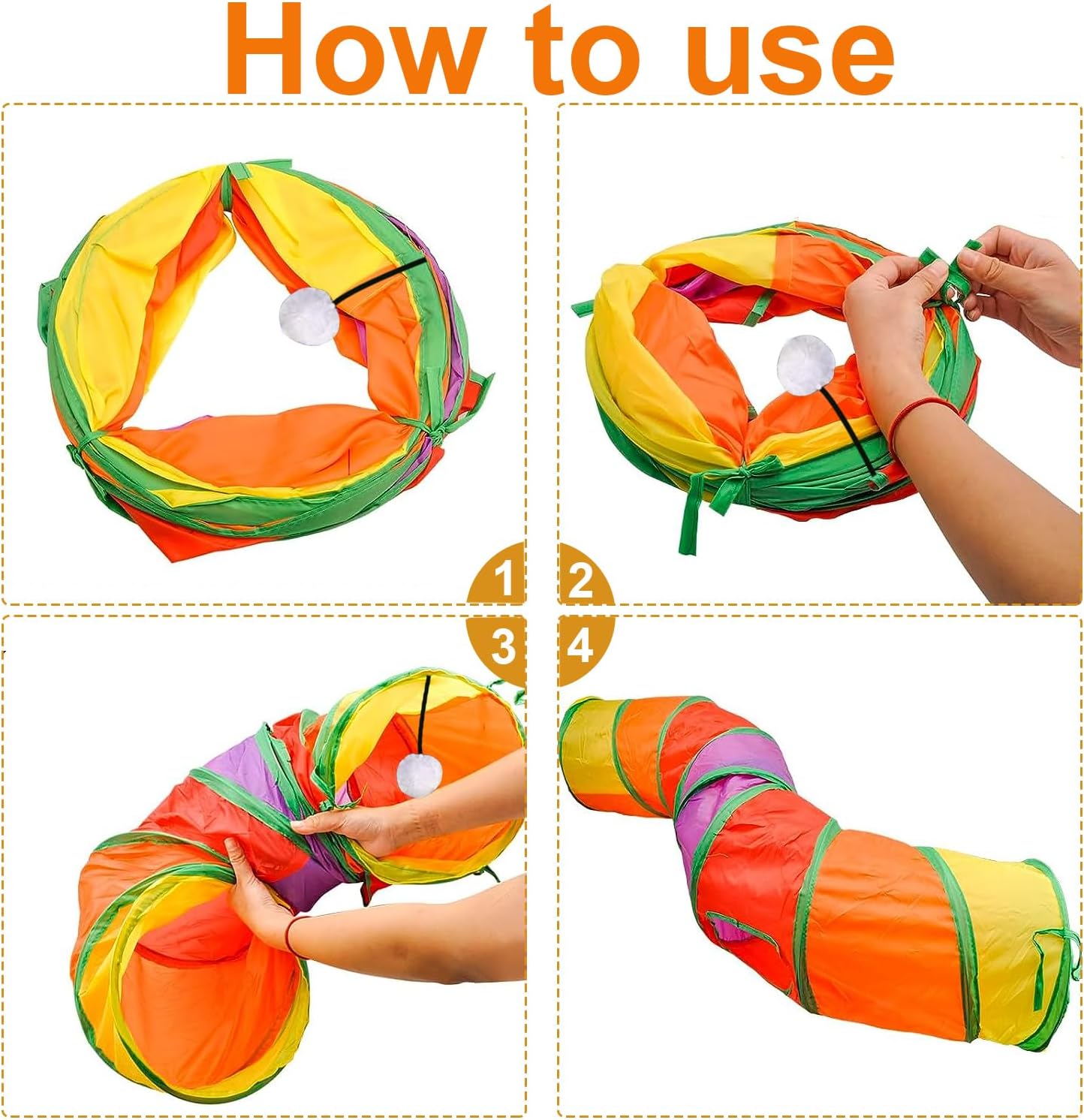 116156 -Lodër tuneli për ambiente të brendshme, Lojë tuneli për macet ...